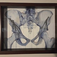 Blue Spine Print Series of 3 Anatomy Art Set 3 Watercolor Prints - Etsy