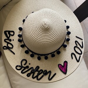 Kids Custom Hat/ Kids Beach Hat/girl Vacation Hat/mother Daughter ...