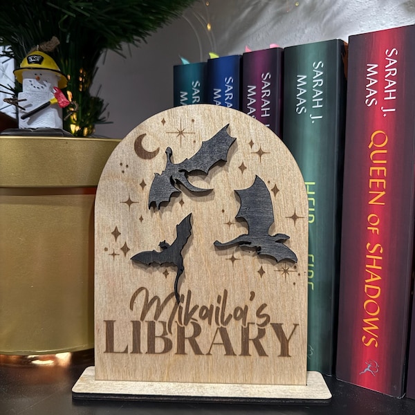 Personalized Library Sign, My Library Sign, Book Sign, Bookish Sign ...