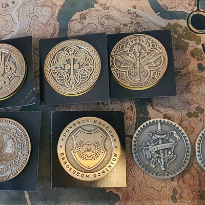 DND DRUID COIN Large Dungeons and Dragons Charachter Coin D20 - Etsy