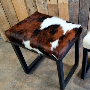 Cowhide Bar Stools / Cowhide Counter Stool Adjustable Height - Etsy