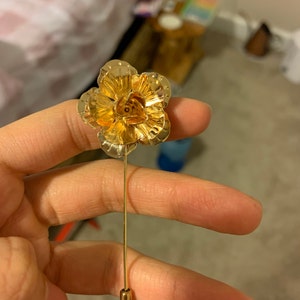 Lapel Pin Rose Flower Gold Metal Wedding Pin - Etsy