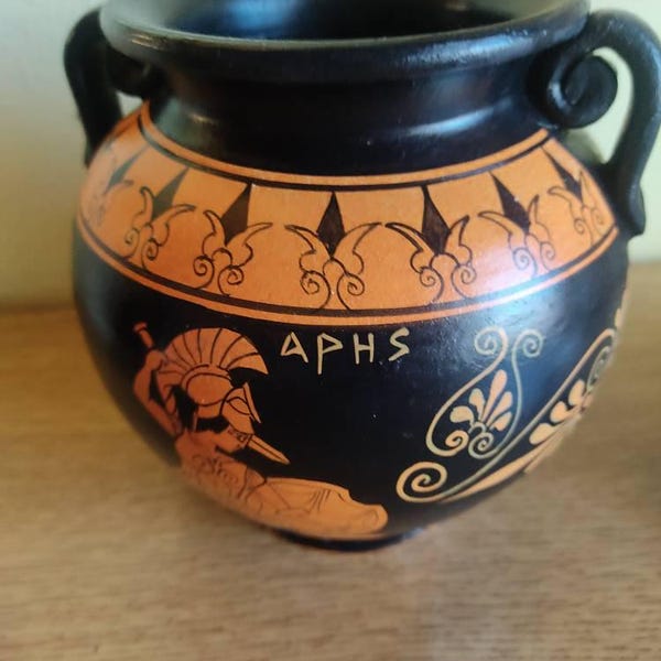 Red Figure Pottery, Kylix Shows Achilles With Patroclus,21cm Diameter ...