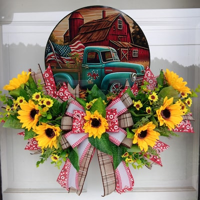 Walk by Faith Not by Sight Wreath Sign, Metal Wreath Sign, Signs for ...