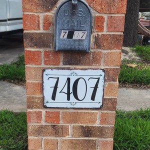 Mailbox Numbers Light Post Address Sign Personalized With - Etsy