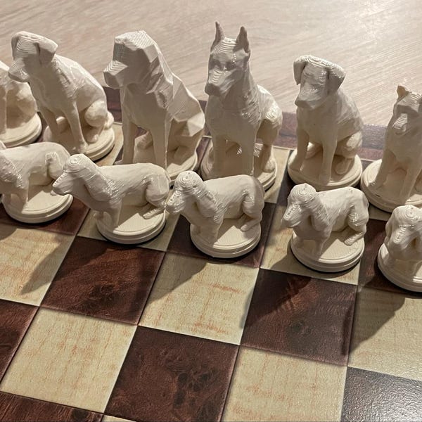 3D Printed Chess Set | Sealife Style - Etsy