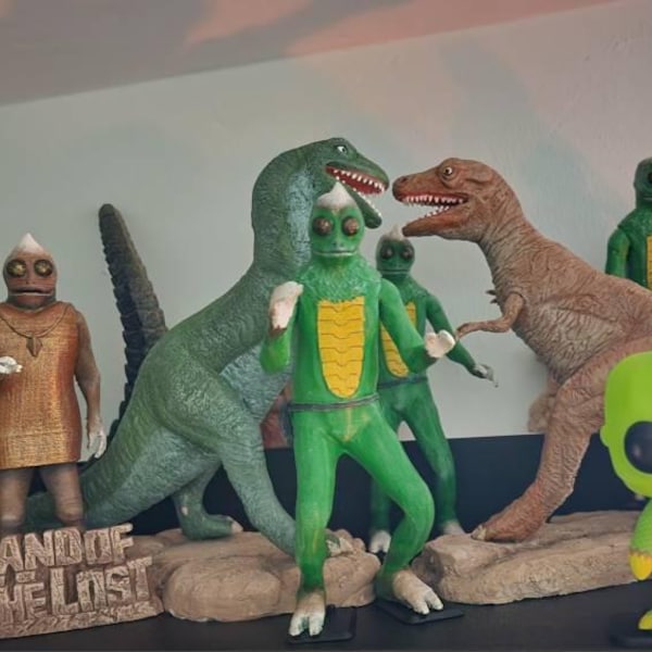 Hand Painted Sleestak - 7.5 Inch Figure - 1974 Land of the Lost - Etsy
