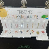 Morning Get Ready for School Routine Chart, Printable Visual Routine ...