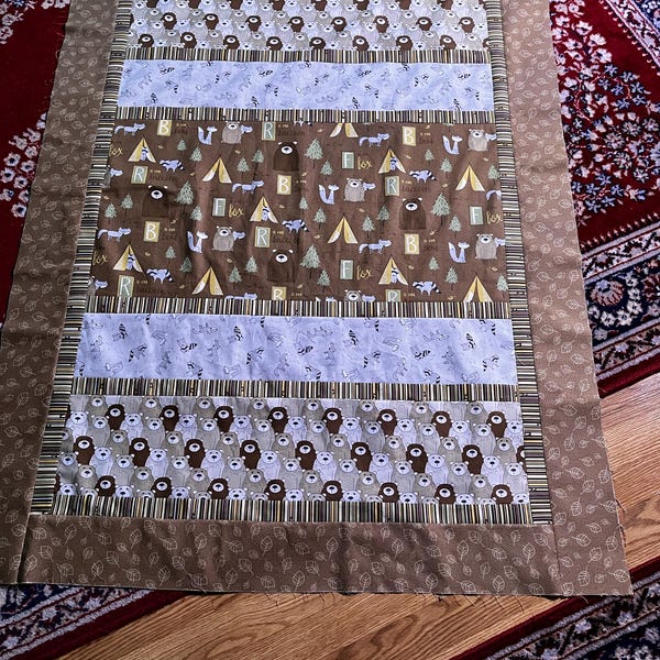 Quilt Kit~symphony~66" X 78" Batik Block Throw Quilt~neutral Colorway ...