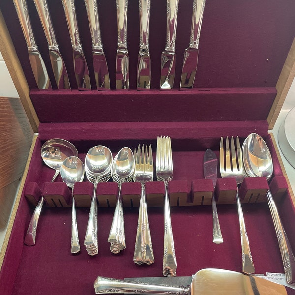Vintage Empress Silverware Set: International Deep Silver, Service for ...