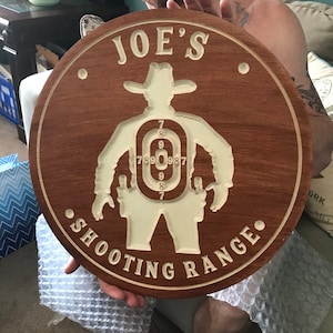 Custom Shooting Range Sign, Target Sign, Bar Signs, Personalized Signs ...