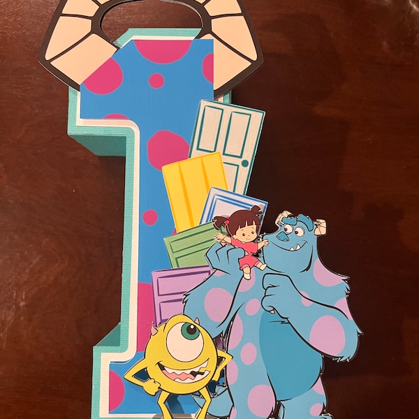 Monsters Inc Theme 3D Letters | Monsters Inc Theme | Monsters Inc Sully ...