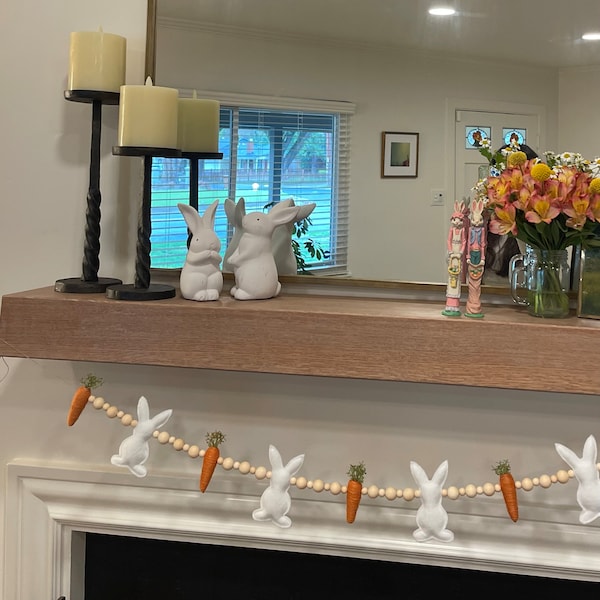 Easter Garland, Bunny Garland, Carrot Garland, Spring Decor, Rabbit ...