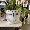 Face Decal for Flower Pot - Vinyl Decal - Flower Pot Sticker ...