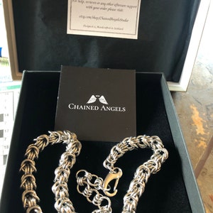 Chunky Stainless Steel Mobius-byzantine Chainmail Necklace. Thick ...