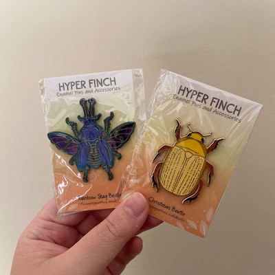 Christmas Beetle Hard Enamel Pin Lapel Pin Beetle Pin Beetle Brooch - Etsy