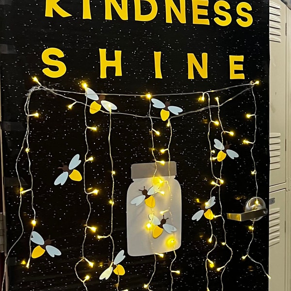 Kindness Bulletin Board Set, Positive Behavior Bulletin Board, Spring ...