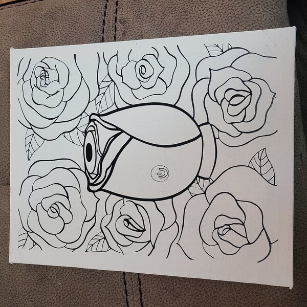 DIY Sip and Paint, Paint Party, Stencil, Print and Trace, Coloring Page ...