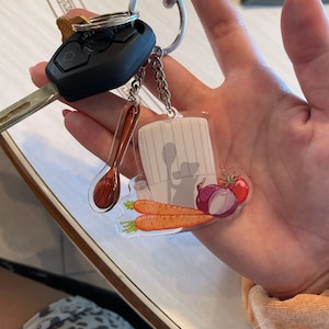 Little Chef Remy Ratatouille Transparent Acrylic Keychain/ Remy Food ...