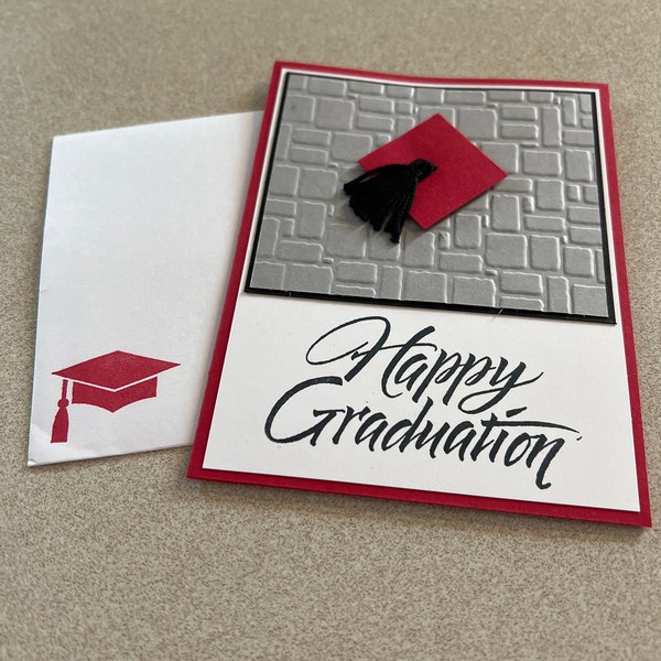 Graduation Card, Happy Graduation Card, School Color Graduation Card ...