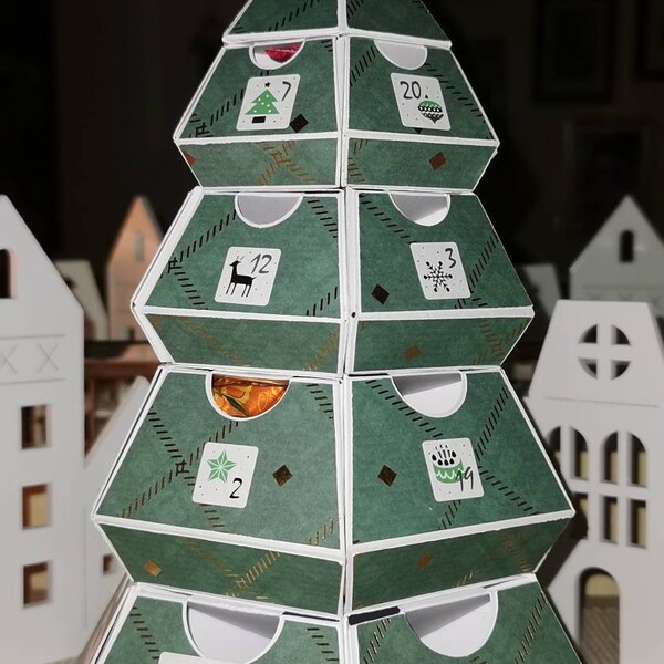 SVG Advent Calendar Christmas Tree Including Video Instructions Plotter ...