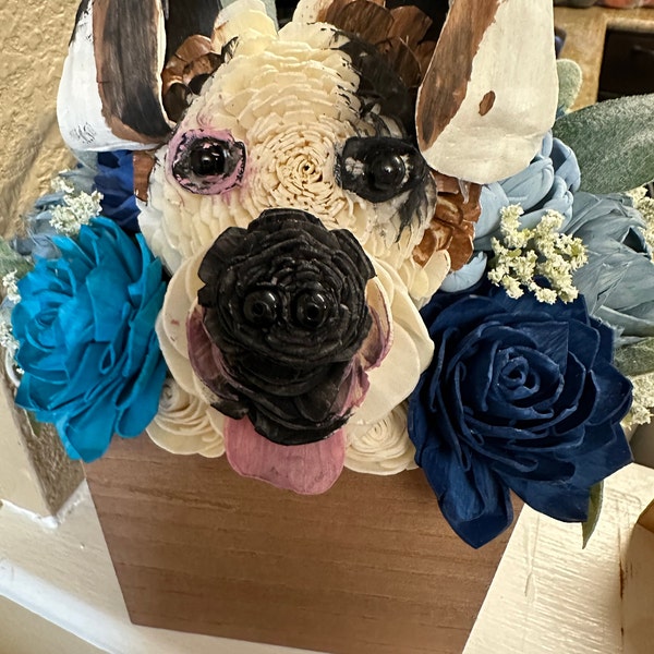 FLOWER DOG] Custom Dog Bouquet] Puppy Flower] Flower Dog Custom Order ...