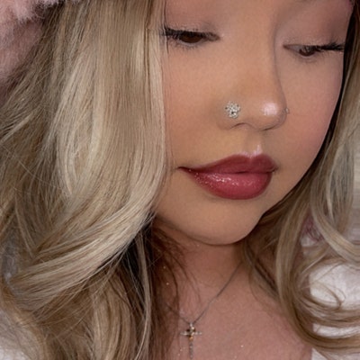 PINK BUTTERFLY Nose Ring Nose Piercing Nose Jewelry Nose Stud Nose Ring ...