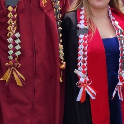 Baseball Ribbon Lei/graduation Leis/senior Night/sport Night/graduation ...