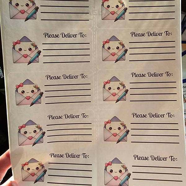 Printable INSTANT DOWNLOAD PDT Please Deliver to Labels - Mailing Label ...