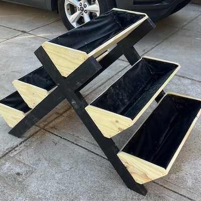5 Box Tier Planter Plans, Multi-tier Planter, Fence Picket Planter ...