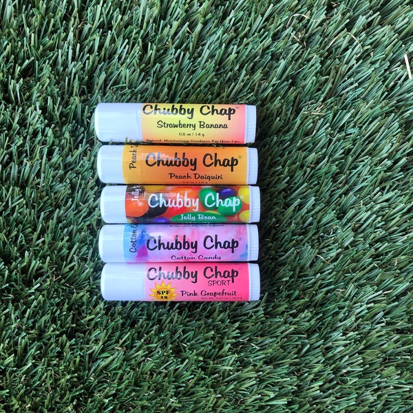Chubby Chap GIANT .5 Oz Natural Lip Balm, Buttercream Vanilla - Etsy