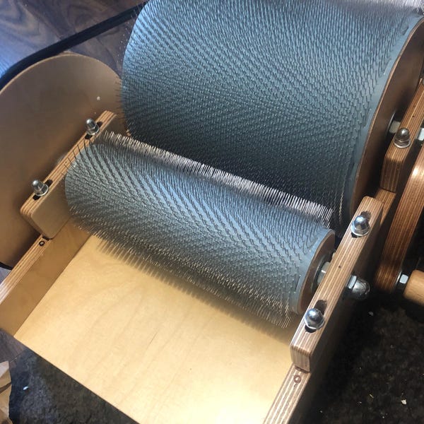 Premium Drum Carding Machine: Handcrafted Wool Comber With 72 TPI ...