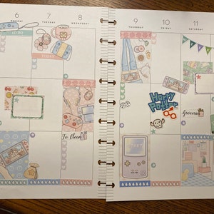 Forest Bullet Journal Printable Stickers, Diary Digital Stickers PNG ...