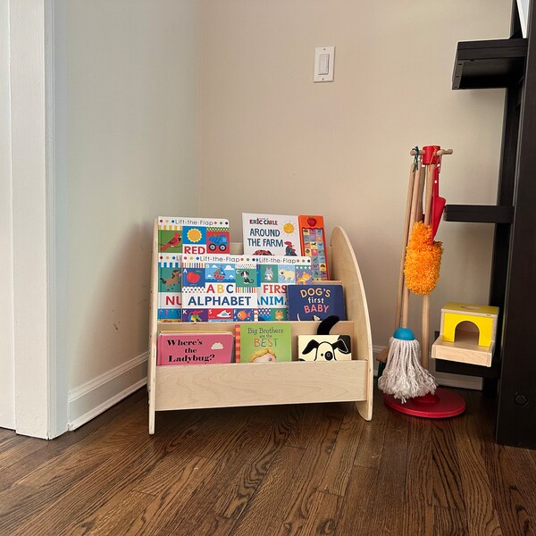 Montessori Bookcase for Toddler, Toddler Bookshelf, FREE SHIPPING - Etsy