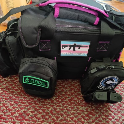 AR-15 Defend Equality Trans Pride Flag and Rifle PVC Patch With Hook ...