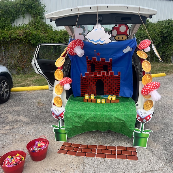 Mario Cutout Cardboard Backdrop | Birthday Sign Yard Cutout | Event and ...