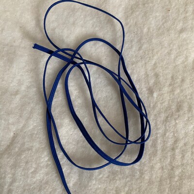 Royal Blue Skinny Elastic, 1/8 Braided Elastic, Sewing Supplies, Craft ...