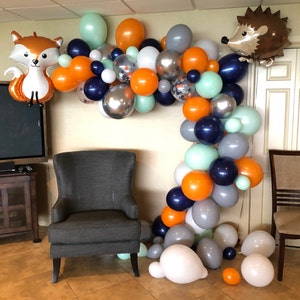 36 Fox Balloon Fox Birthday, Woodland Balloons, Woodland Animals Baby ...