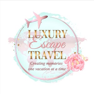 Travel Logo, Round Circle Black Gold Logo Design, Travel Gold Ocean ...