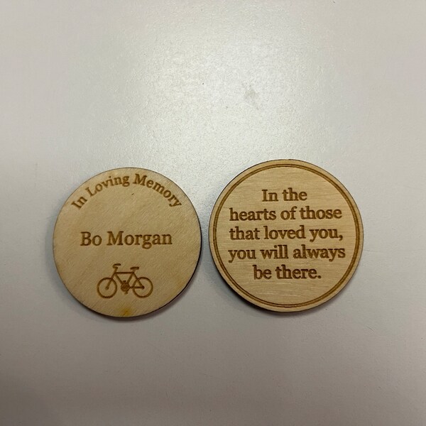 100 Square Tuit . Laser Engraved Wood Token - Etsy