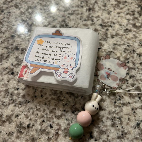 Dango Miffy Phone Charm - Etsy