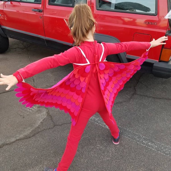 Pink and Red Costume Wings / Soft, Fun and Flappable / Available in ...