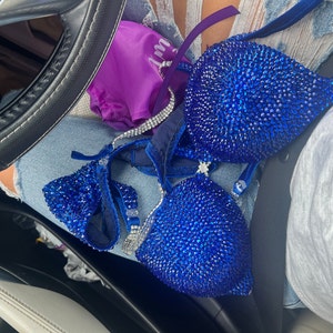 Dark-blue Competition Bikini Suit, Competition Set, Figure Bikini ...