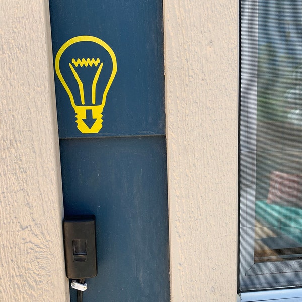 Light Bulb, Light Bulb Decal, Laptop Stickers,tablet Sticker,bumper ...