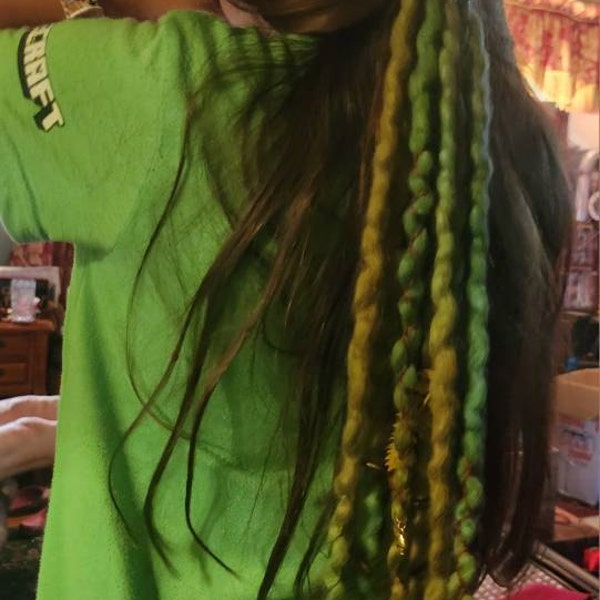 Custom Dreads Double Ended Ginger Ombre Wool Dreadlocks - Etsy