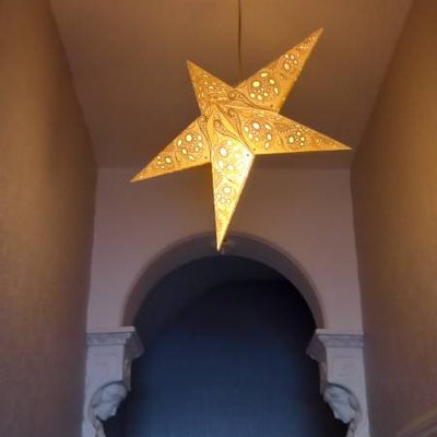 Prosecco Star Lantern White Paper Christmas Star Hanging Star Lantern ...