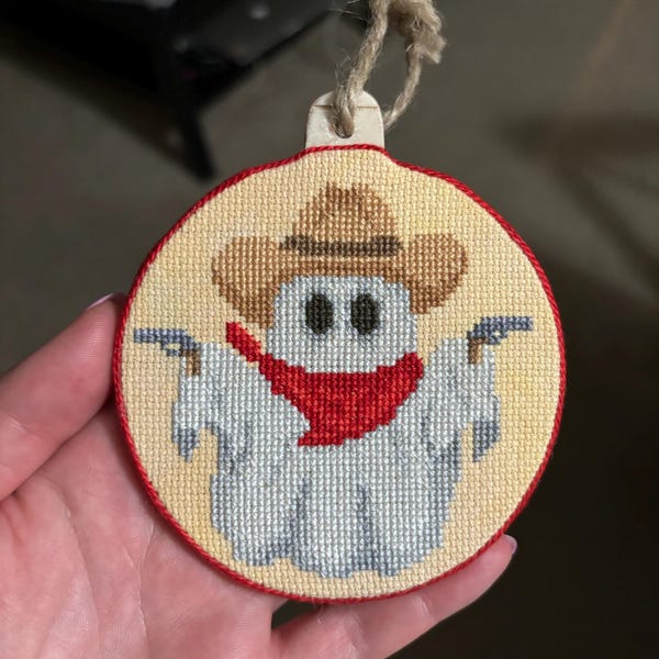 Ghostly Harvest Cross Stitch Pattern PDF Witchy Garden Cross Stitch ...