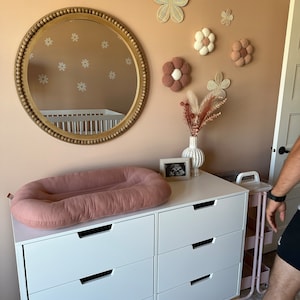 Boho Rod Drawer Pull , Dark Oak Rattan Handle, Wicker Drawer Pull ...