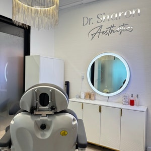 Round Backlit Acrylic Logo Sign Business Acrylic Logo Sign LED Business ...