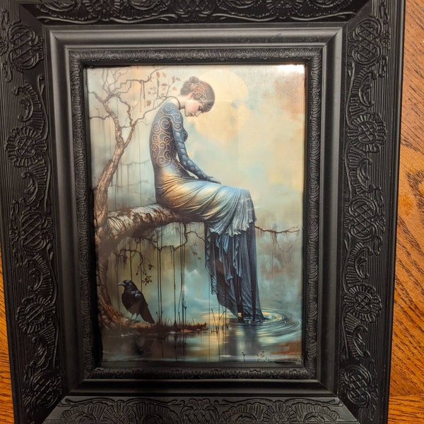 Octopus Mermaid Art Print Sea Siren Poster, Underwater Fantasy Decor ...